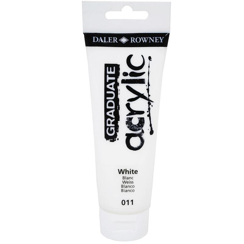 Tinta Acrílica Daler Rowney Graduate 011 Titanium White 120 ml ...