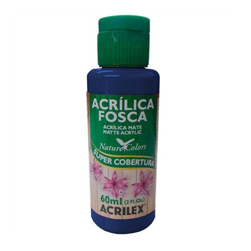 Tinta Acrílica Fosca 60ml Azul Seco 824 Acrilex - Tinta Acrílica ...