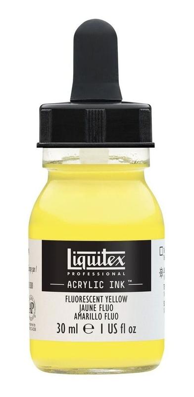 Tinta Acrílica Liquida Liquitex Ink 30ml Fluorescent Yellow - Tintas ...