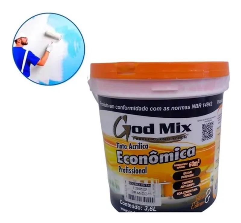 Tinta Acrílica Profissional Lata 3.6l Base De Água V. PRIMAVEIRA ...