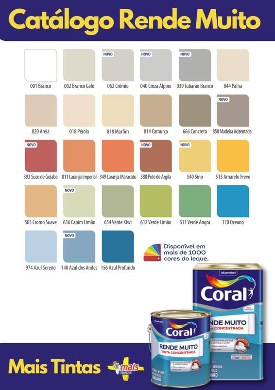 Tinta Acrilica Rende Muito Coral 16L - Coral - Tinta para Parede ...