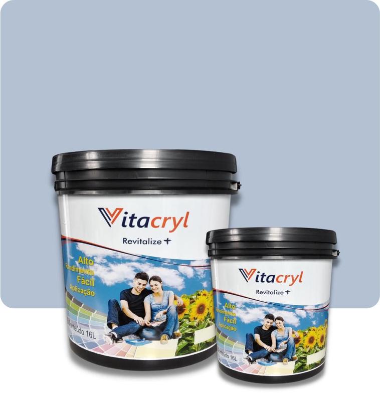 Tinta Acrílica Semibrilho Vitacryl Premium Azuis - Tinta para Parede ...