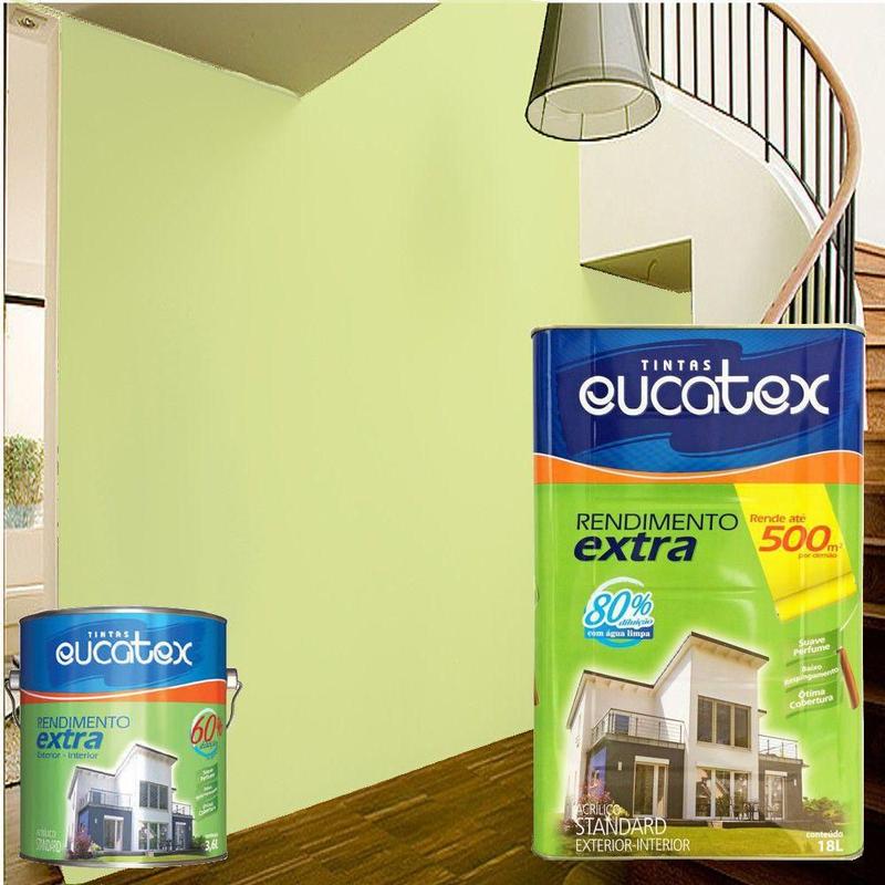 Tinta Acrílico Rendimento Extra Pera 3,6l Eucatex - Tinta para Parede ...