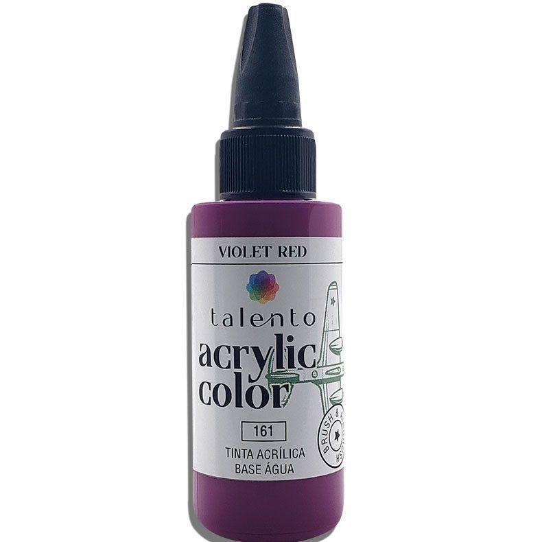 Tinta Acrylic Color 30ml Modelismo 0161-violet Red - TALENTO - Pintura ...