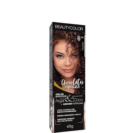 Tinta Beauty Color Coloração Creme 6.34 Chocolate 45g - BeautyColor ...