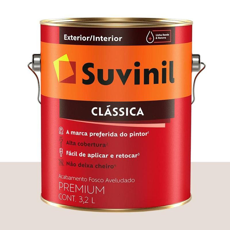 Tinta Clássica Fosca Suvinil Via-láctea 3,2 L - Tinta para Parede ...