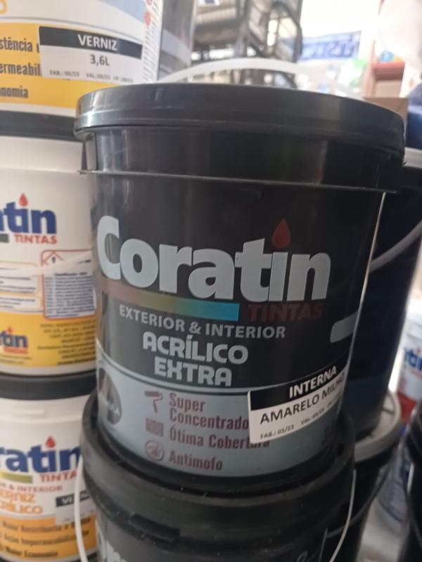 Tinta coratin exterior e interior acrílico extra - Tinta para Parede ...