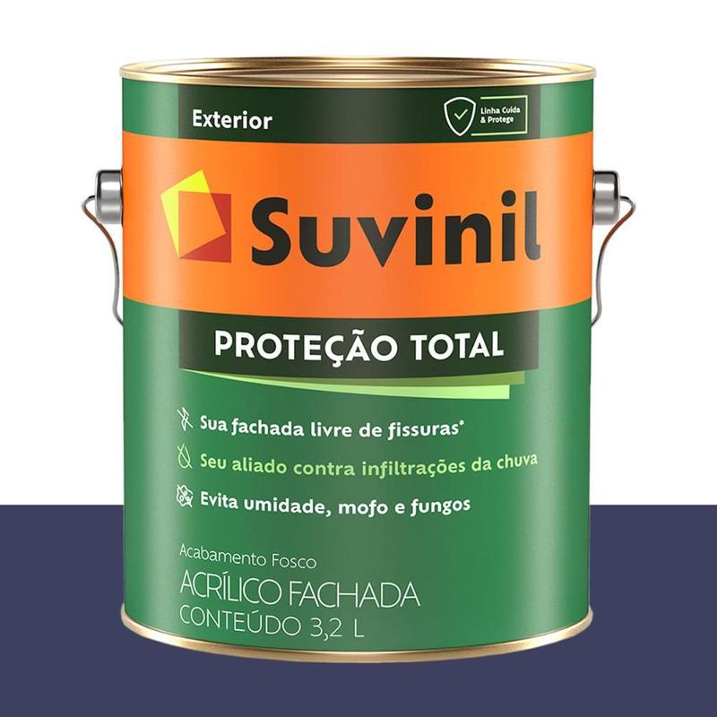 Tinta Emborrachada Suvinil Índigo Blue 3,2 L - Tinta Impermeabilizante ...
