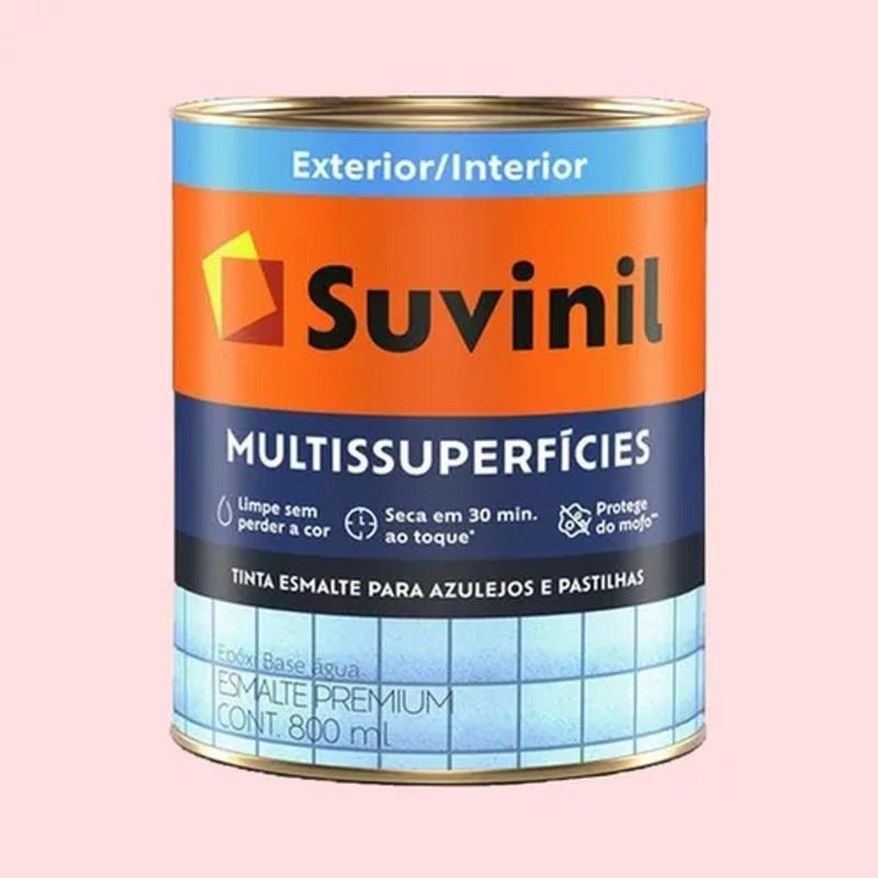 Tinta Epóxi Base Agua Multissuperficies Acetinado - Rosa Bebe - 0,8L ...