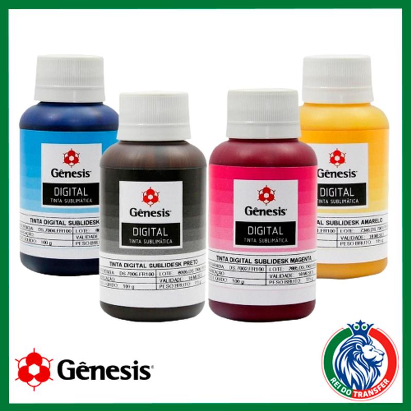 Tinta Genesis Sublimatica Kit 4 Cores (100ml Cada) - Tinta Sublimática ...