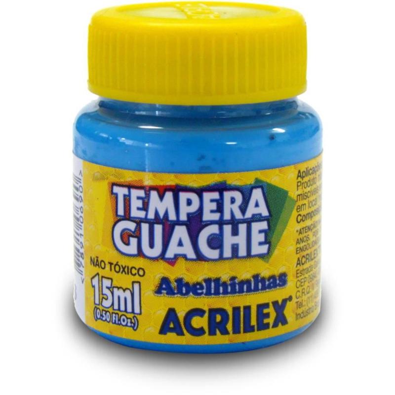 Tinta Guache 015ML Azul Celeste - Acrilex - Tintas para Artesanato ...