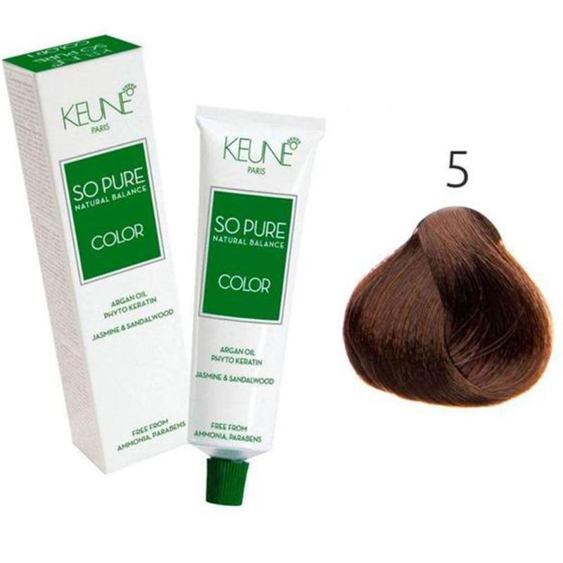 Tinta Keune So Pure 60ml - Cor 5 - Castanho Claro - Tinta de Cabelo ...