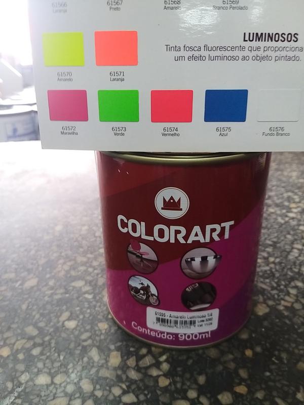 Tinta luminosa amarelo 900 ml colorart - Tinta Spray para Parede ...
