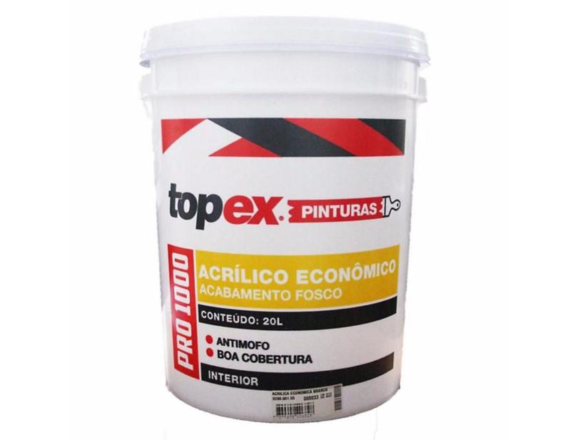 Tinta para Gesso e Drywall 18 Litros Branco Fosco Topex - Tinta para ...