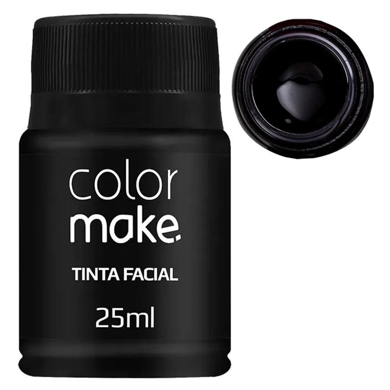 Tinta para Rosto Líquida Preta 25ml - Colormake - Tinta para Rosto ...