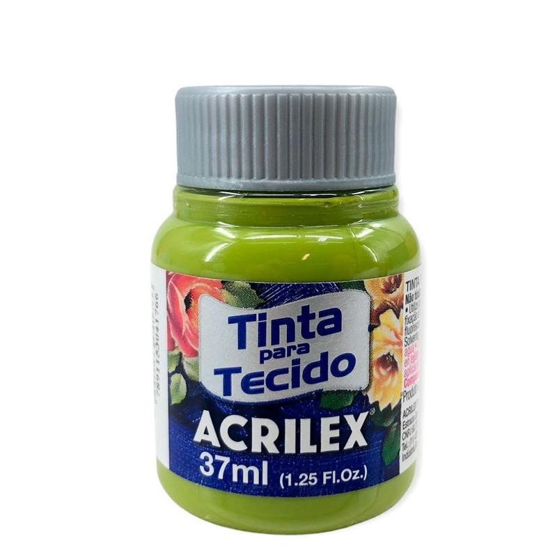 Tinta Para Tecido Acrilex 37ml Tons de Verde - Tinta de Tecido ...