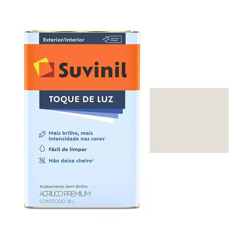Tinta Parede Suvinil Semi Brilho Lavavel Cor Gelo 18 Litros - Tinta ...
