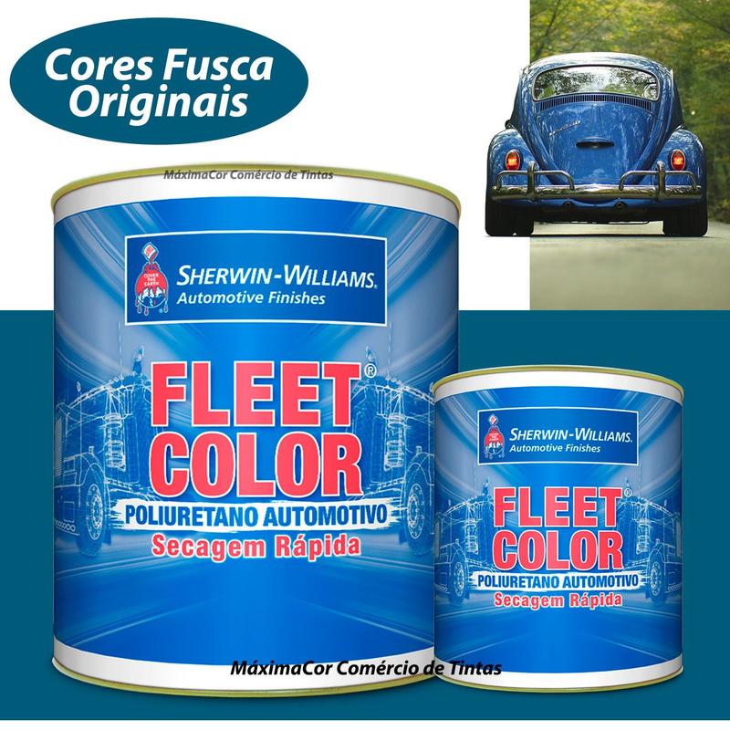 Tinta PU Para Fusca Original Fleet Color 900ml - Sherwin Williams ...