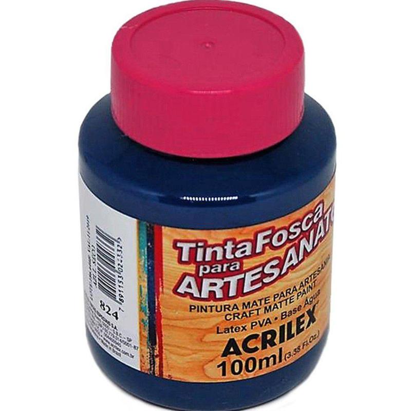 Tinta PVA Acrilex Azul Seco 100ML - Tinta PVA - Magazine Luiza