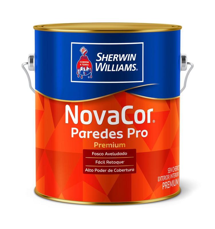 Tinta Sherwin Williams Novacor Paredes Pro 3,6L Palha Fosco - Tinta ...