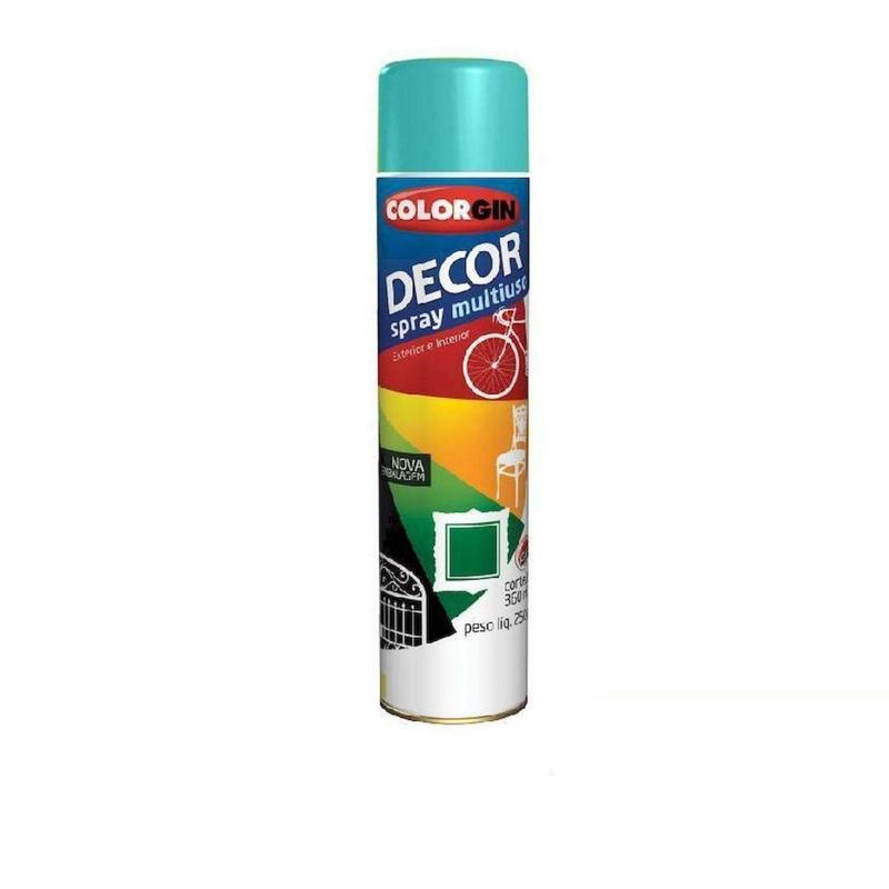 Tinta Spray Decor Azul Céu 360ml - Colorgin - Tinta Spray para Parede ...