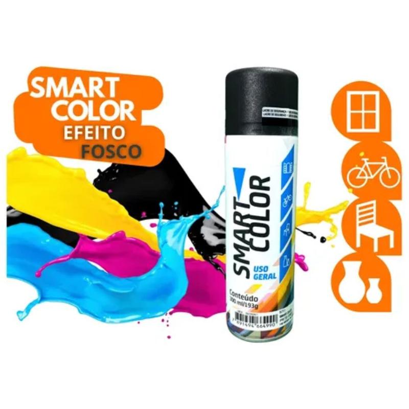 Tinta Spray Smart Color Todas As Cores Uso Geral Linha - Tinta Spray ...