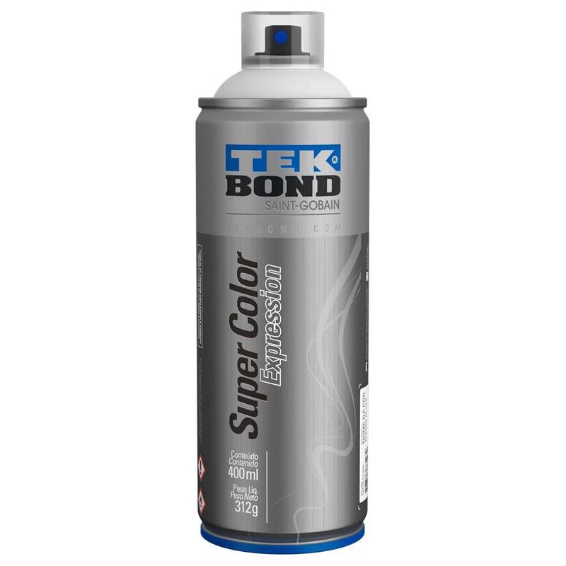 Tinta Spray Super Color Expression Tekbond 400ml Cor Branco - Tinta ...
