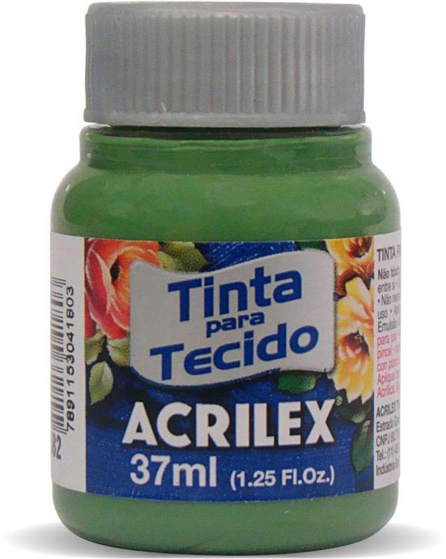 Tinta Tecido Fosca 037ML Verde Grama - Acrilex - Pintura - Magazine Luiza