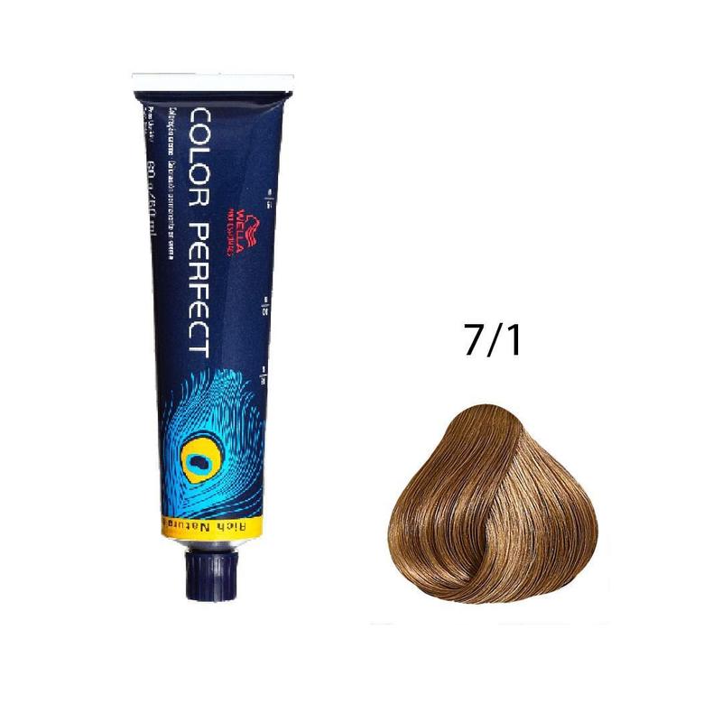 Tinta Wella Color Perfect 7/1 - 60Ml - Tinta de Cabelo - Magazine Luiza