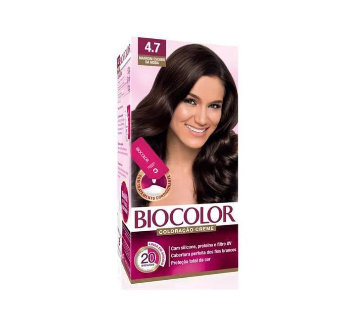 Tintura Biocolor Mini Kit Creme 4.7 Marrom Escuro Da Moda - Perma ...