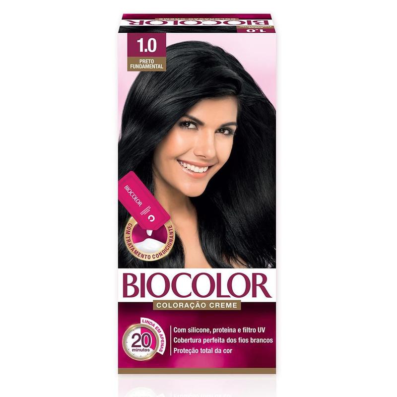 Tintura Biocolor Mini Kit Preto Fundamental 1.0 - Tinta de Cabelo ...