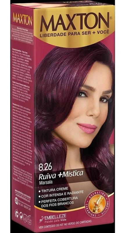 Tintura Creme Maxton - Escolha De Cor - Vermelhas - Tinta de Cabelo ...