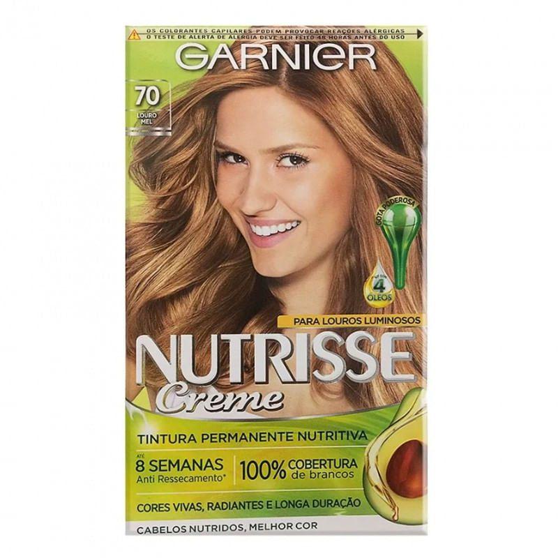 Tintura Garnier Nutrisse 70 Mel Louro Natural - Tinta de Cabelo ...