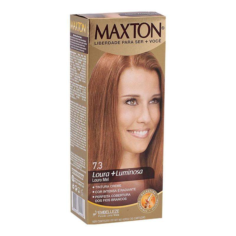 Tintura Maxton 7.3 Louro Mel 50g - Coloração de Cabelo - Magazine Luiza