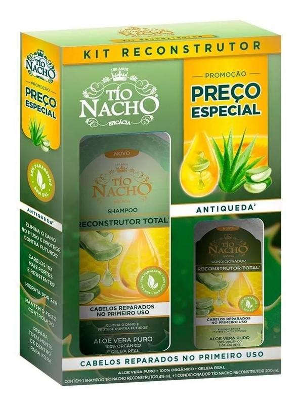 Tio Nacho Kit Shampoo Reconstrutor Total 415ml + Condicionador 200ml ...