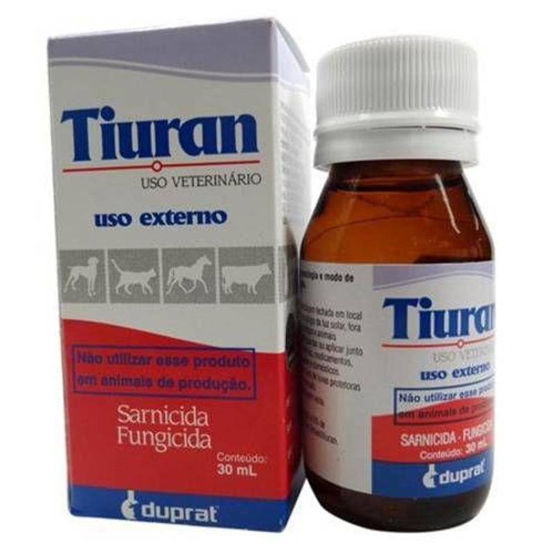 Tiuran Solução 30ml Sarnas e fungos Cães e Gatos Duprat - Vermífugo ...