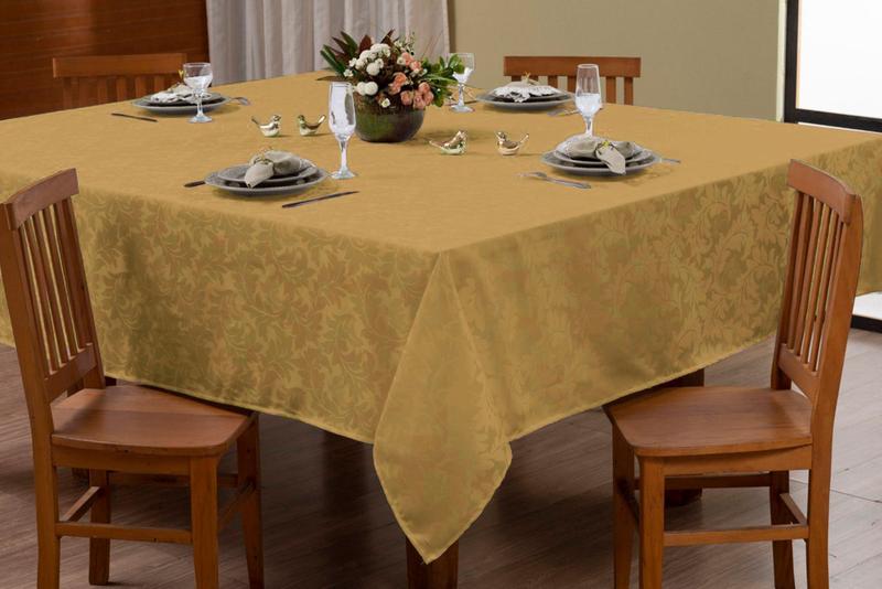 Toalha De Mesa Jacquard Retangular 10 Lugares DIVERSAS CORES - Natty ...