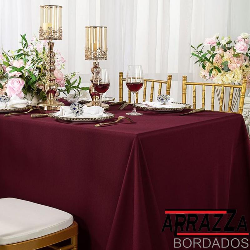 Toalha de Mesa Retangular 6 Lugares. 2x1,5 m, Oxford Premium - ARRAZZA ...