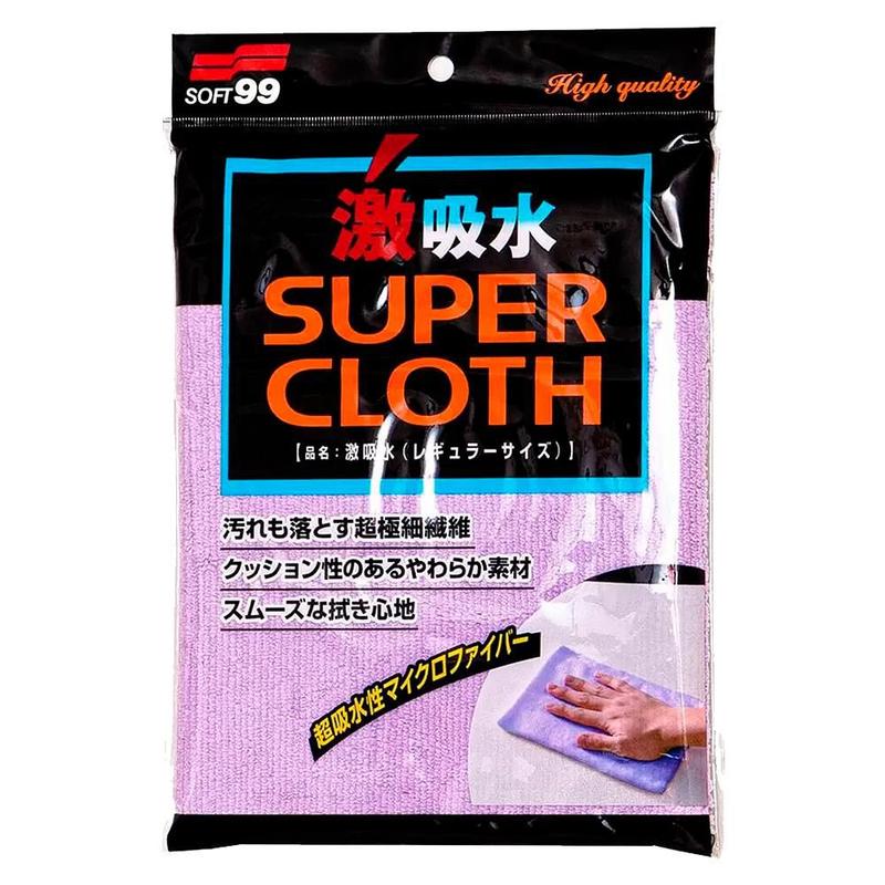 Toalha Microfibra Super cloth Alta Absorção 30x50cm Soft99 - SOFT 99 ...