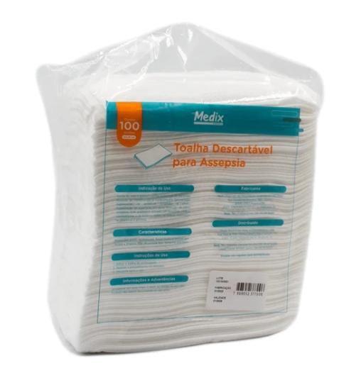 Toalha para banho no leito lenço para assepsia na cama 100un - CLINK ...