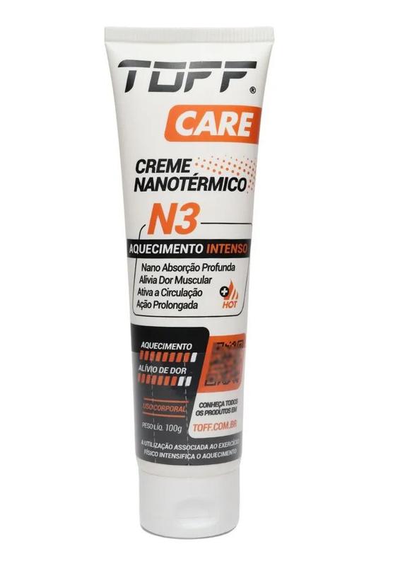 Toff Care Creme Nanotérmico Para Alívio Da Dor N3 Aquecimento Intenso ...