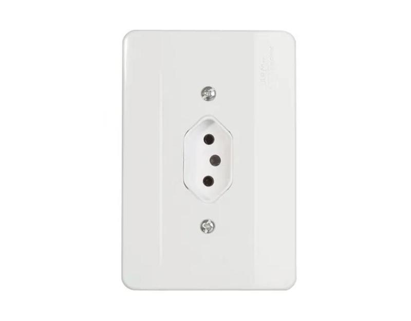 Tomada 2P+T Nbr Vertical 10A 250V Mectronic - Tomadas - Magazine Luiza