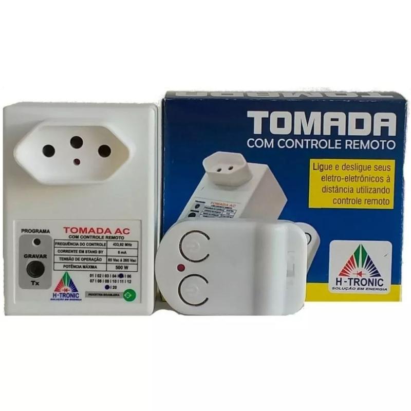 Tomada Com Controle Remoto Liga E Desliga A Distancia 500w Bivolt ...