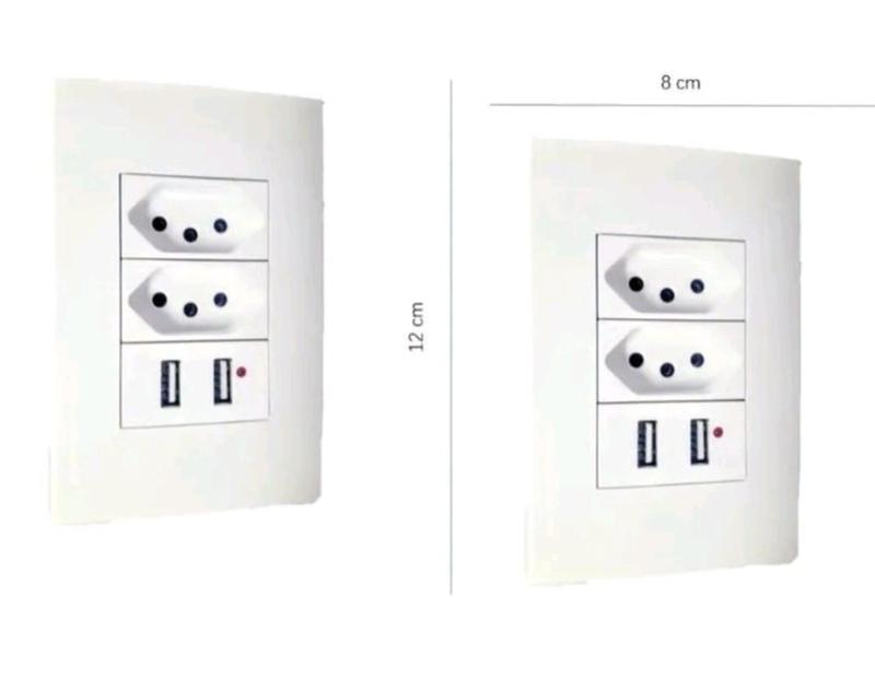 Tomada Com Interruptor E 2 Entradas Usb 10a Casa Moderna Iluminação ...