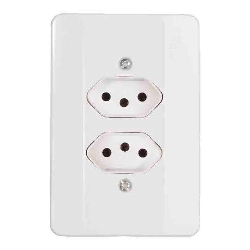 Tomada dupla 2p+t 20a mod.novo br - MEC TRONIC BR - Módulo de Tomada ...