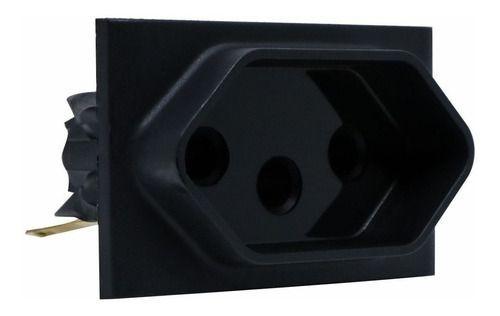 Tomada Fêmea Preta 10a Exatronic Painel 100 Unidades Nfe - ENTER LIGHT ...