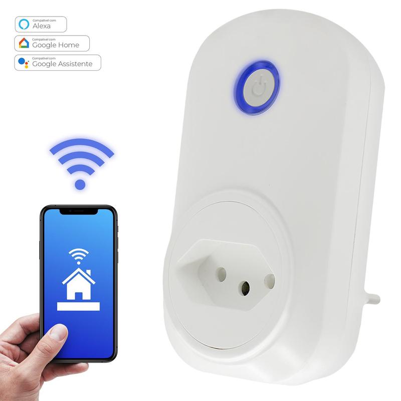 Tomada Inteligente Wifi Smart 10a App Alexa Google Home - RY - Tomadas ...