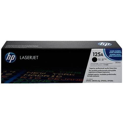 Toner 125A Preto CB540A CP1215 CP1515 CP1518 CM1312 Original - LaserJet ...