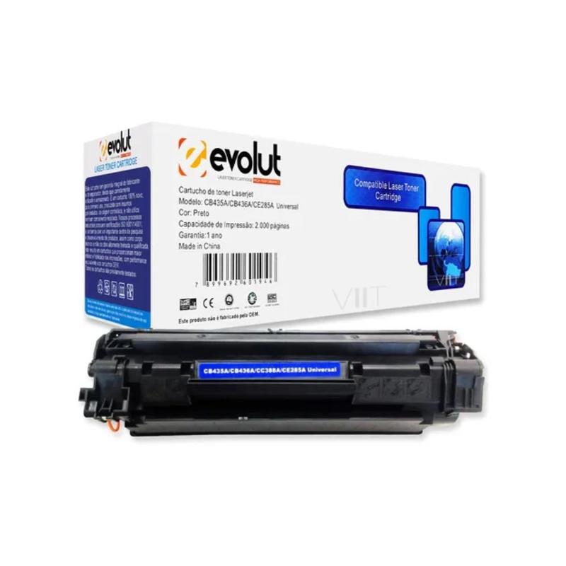 Toner Compatível 435a 436a 285a P/ P1102w M1120 M1132 M1212 - Evolut ...