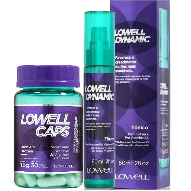Tonico Antiqueda Dynamic E Suplemento Alimentar Lowell - Kit de ...